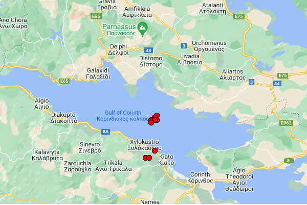 Κορινθιακός: 14 δονήσεις μέσα σε 12 ώρες