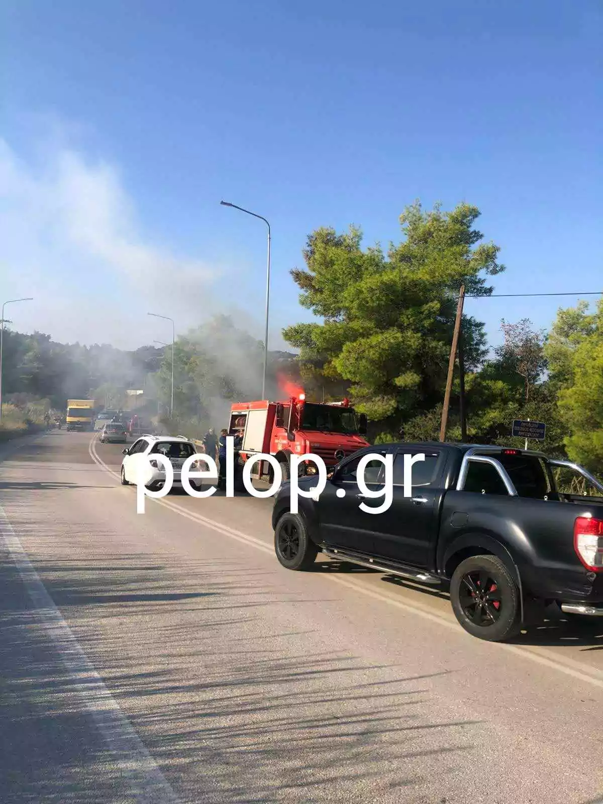Φωτιά στην Καλλιθέα Πατρών ΦΩΤΟ - ΒΙΝΤΕΟ