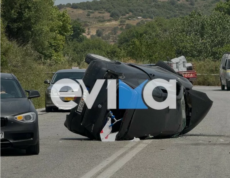 Εύβοια: Σοβαρό τροχαίο με δυο τραυματίες - Τούμπαρε αυτοκίνητο ΒΙΝΤΕΟ ...